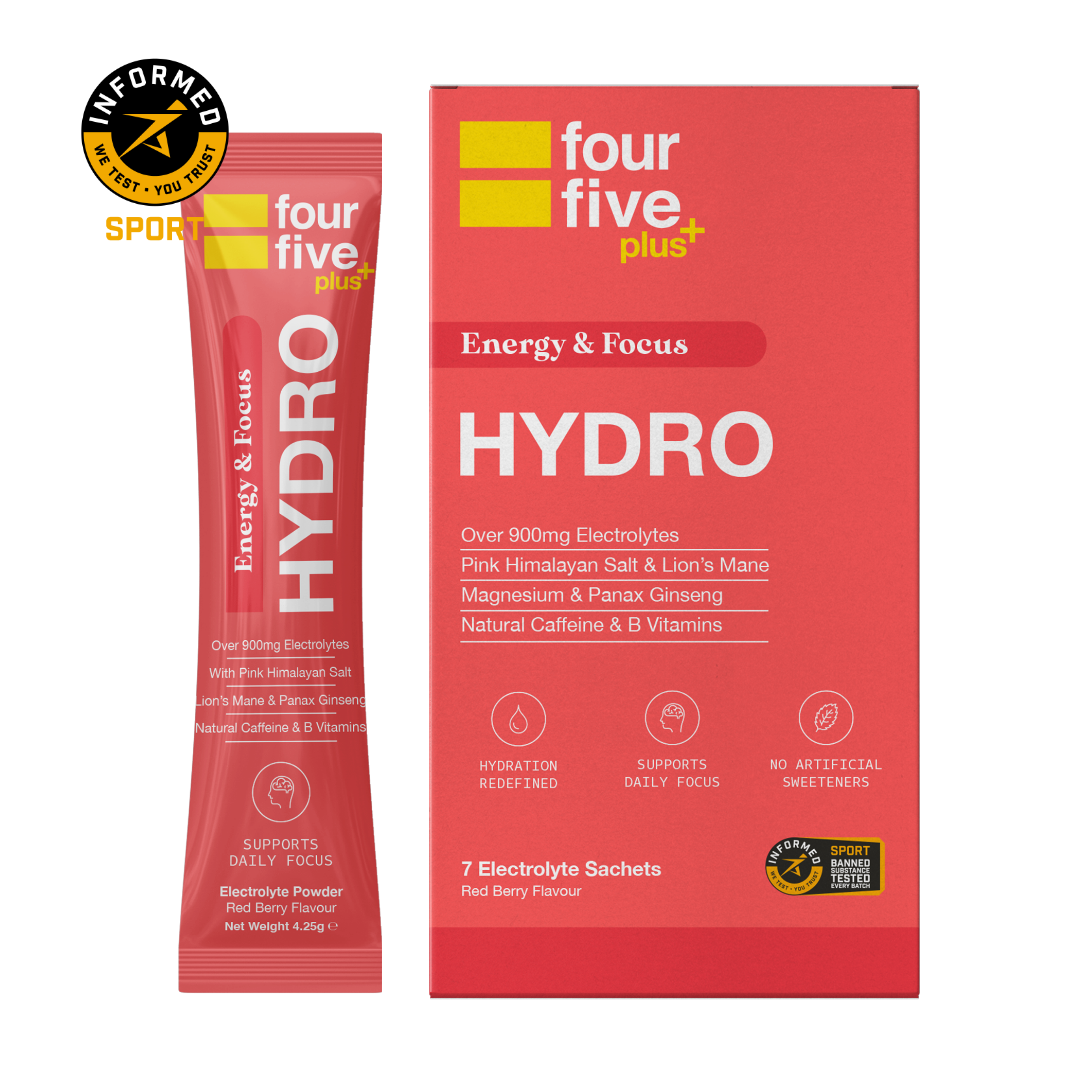 Hydro Plus Hydration Energy & Focus Sachets | Electrolyte Powders UK – fourfive